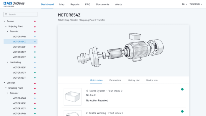 Predictive Maintenance (PdM) with Smart Motor Sensor - ADI OtoSense